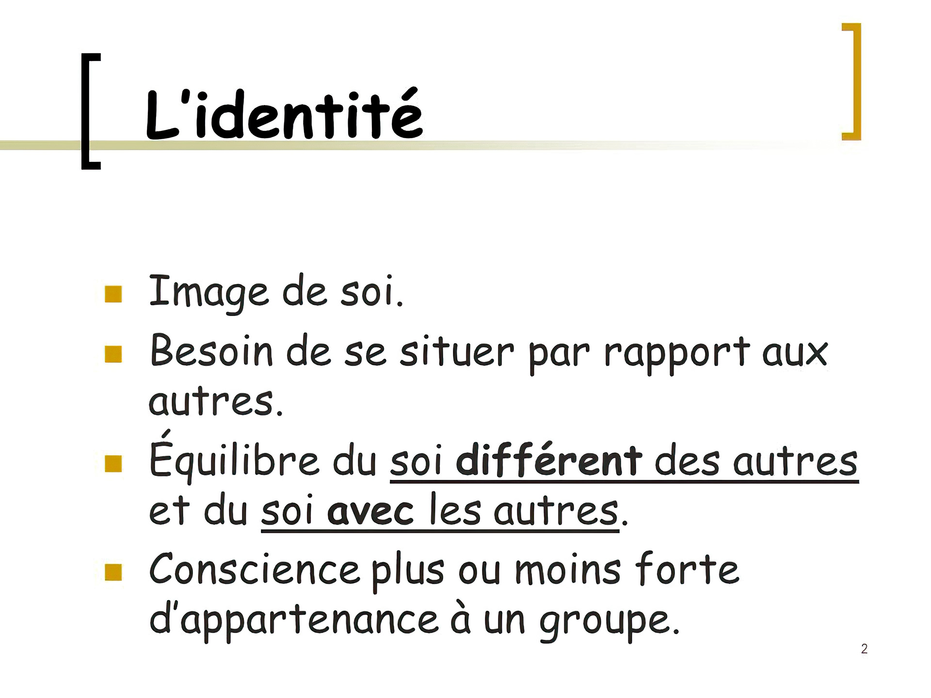 À la recherche de modèles identitaires
